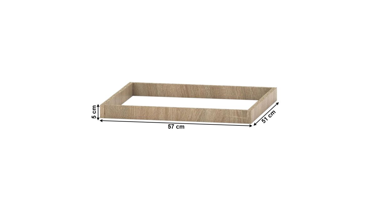 Alsó léc szekrényhez, tölgy sonoma, TEMPO ASISTENT NEW 032 | Pepita.hu