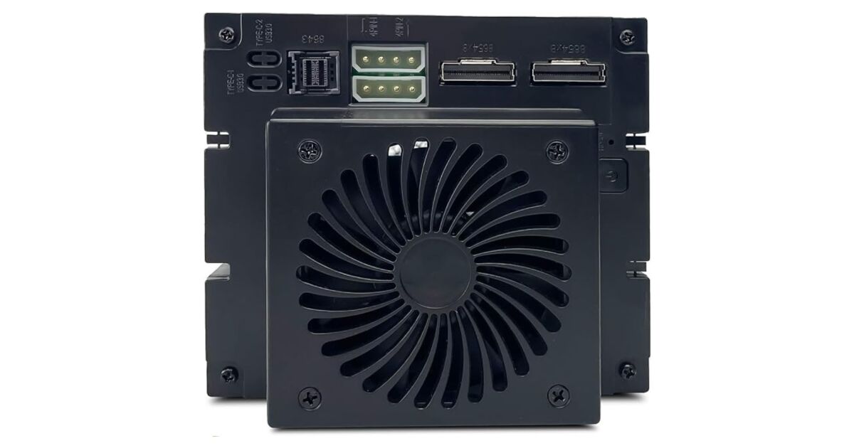 Fantec 2555 WR-NVMeU.2-C3141 U.2/SAS/SATA Backplane HDD külső Rack ház ...