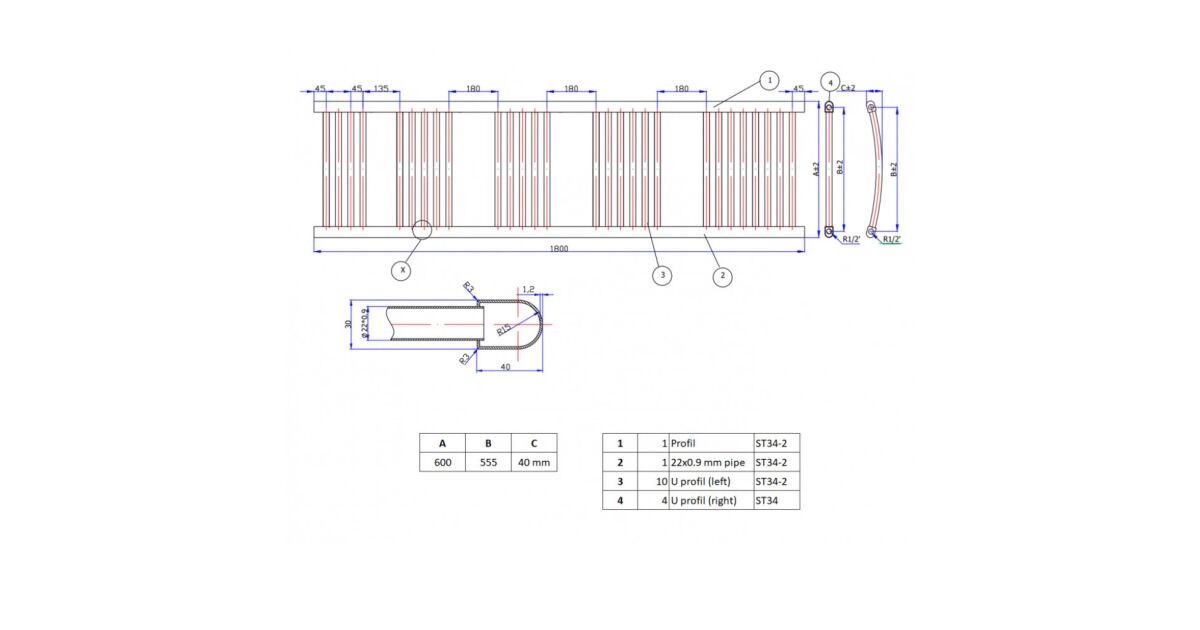 Törölközőszárító radiátor elektromos fűtőpatronnal 30 x 180 cm - Nero ...