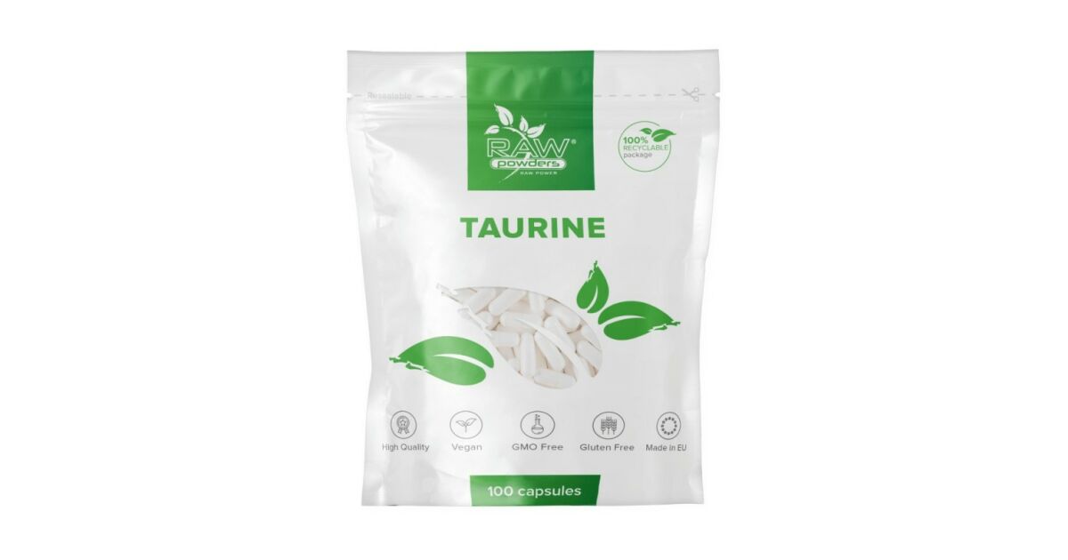 Taurin 500 mg 100 kapszula, nyers por | Pepita.hu