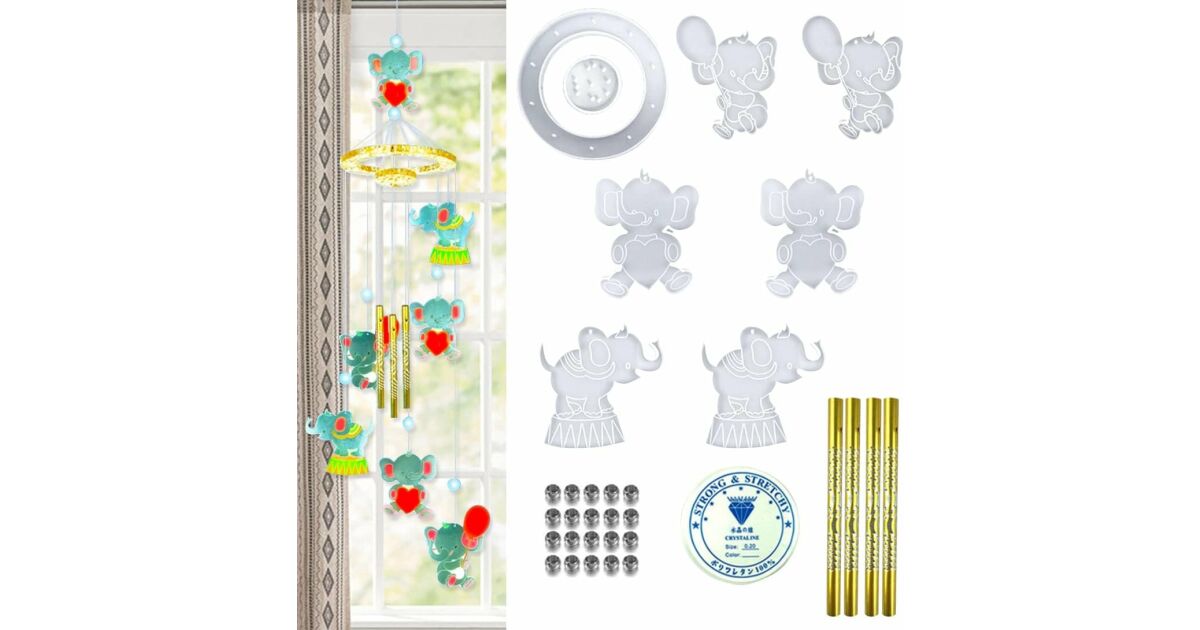 Set de matrite si accesorii pentru creare clopotei de vant Koonafy ...