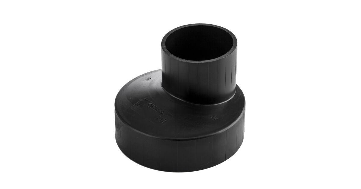PEHD redukció 90x75mm S12.5 excenter, fekete, QS (Quick Stream) | Pepita.hu