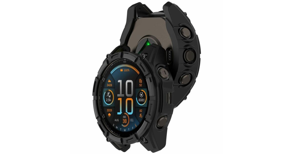 Tech-Protect Defense Air tok Garmin Fenix 8 47mm-hez - fekete | Pepita.hu