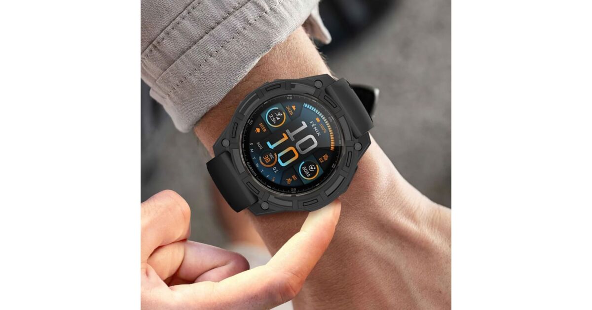 Tech-Protect Defense Air tok Garmin Fenix 8 51mm-hez - fekete | Pepita.hu