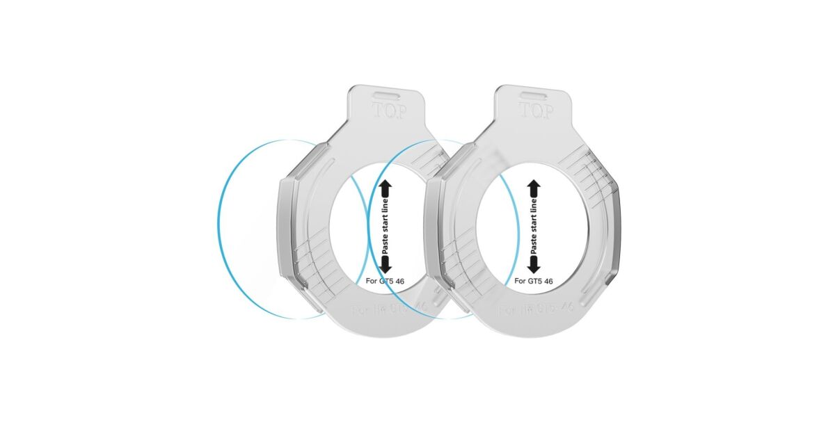 Tech-Protect Easy Set+ 2 db-os edzett üveg Huawei Watch GT 5 46 mm-hez ...