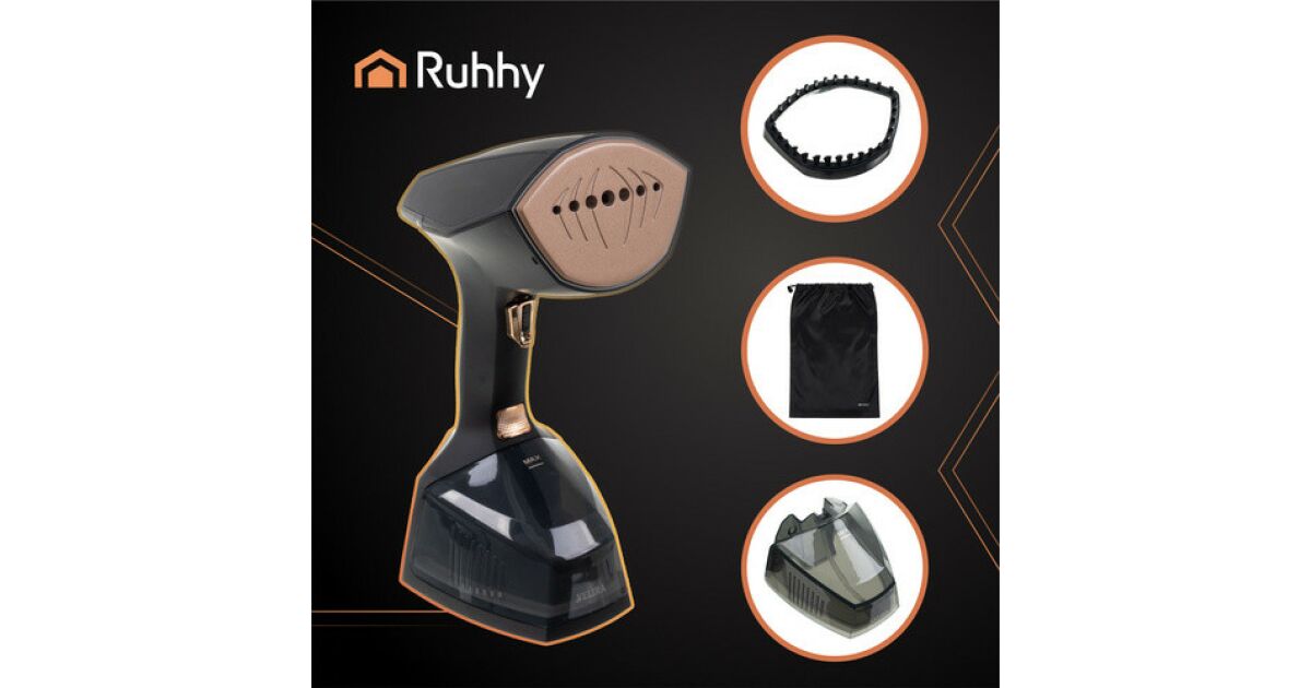 2000W black clothes steamer Velira Ruhhy 26901 | Pepita.hu