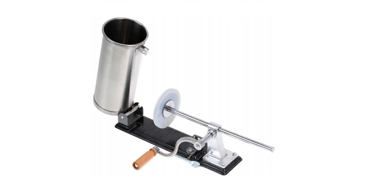 Aparat de umplut cârnați / Cârnățar orizontal, inox, 4 kg, 4 pâlnii ...