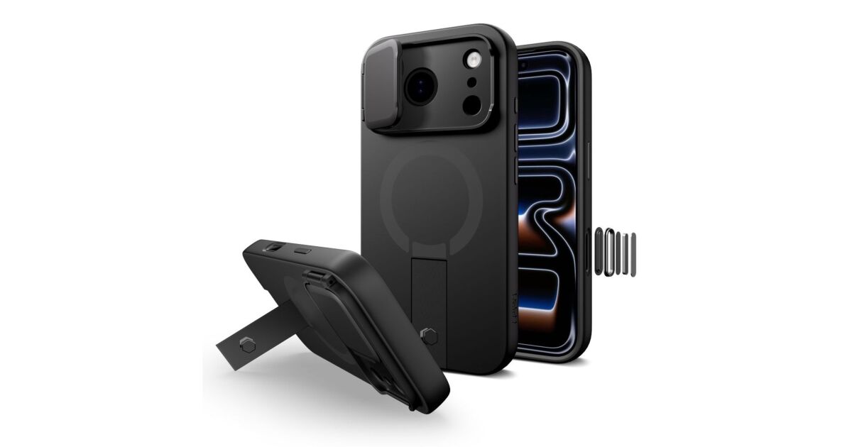 Tech-Protect Kevlar Aura MagSafe tok iPhone 17 Pro Maxhoz - fekete ...