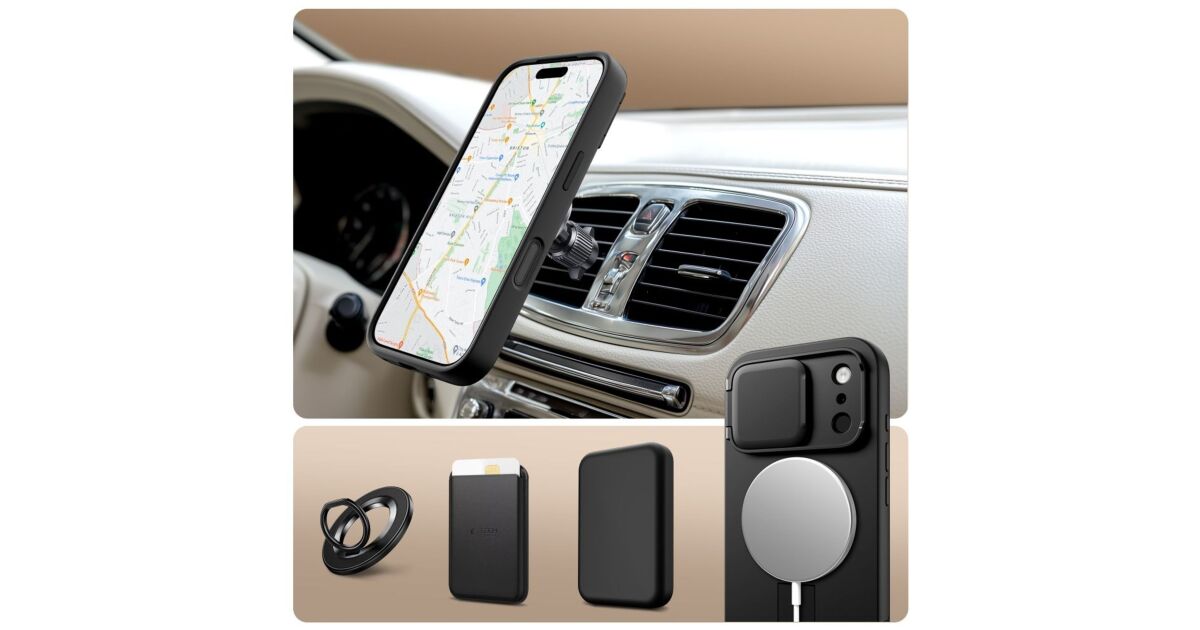 Tech-Protect Kevlar Aura MagSafe tok iPhone 17 Pro Maxhoz - fekete ...