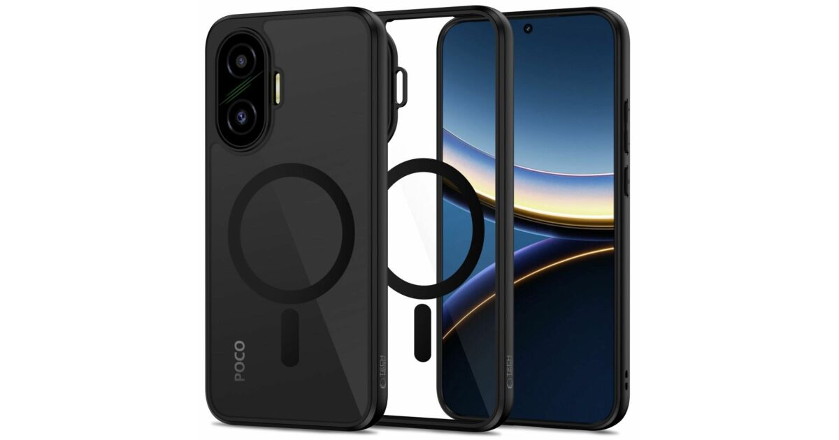 Tech-Protect MagMat MagSafe tok Xiaomi Poco F7 5G-hez - fekete és ...