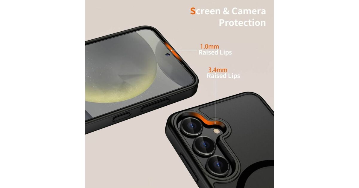 Tech-Protect MagMat MagSafe tok Xiaomi Poco F7 5G-hez - fekete és ...