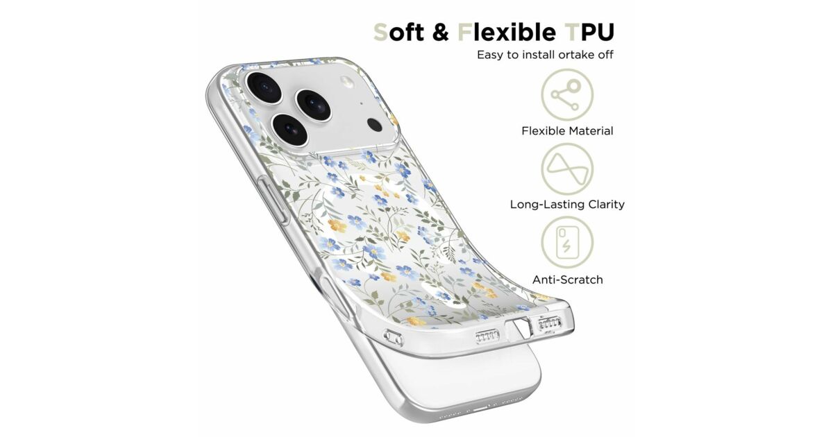 Tech-Protect FlexAir MagSafe tok iPhone 17 Pro Maxhoz - százszorszépek ...