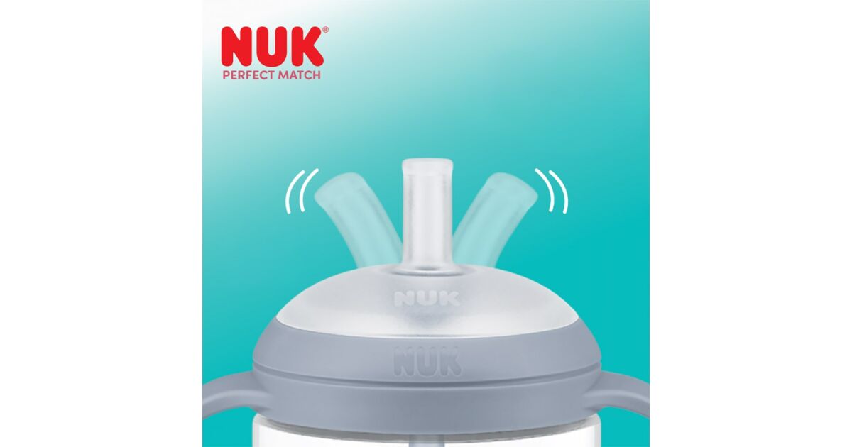 NUK Perfect Match učebná fľaša so slamkou PENGUIN 260 ml | Pepita.com