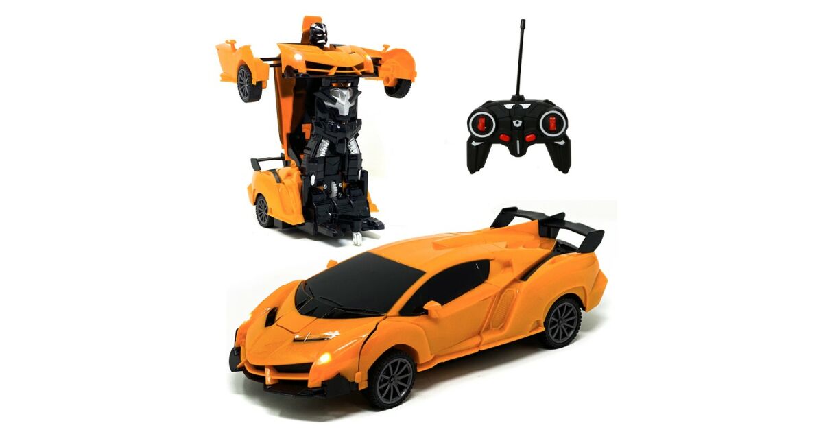 Masina robot cu telecomanda, transformare automata, rotire 360 grade ...