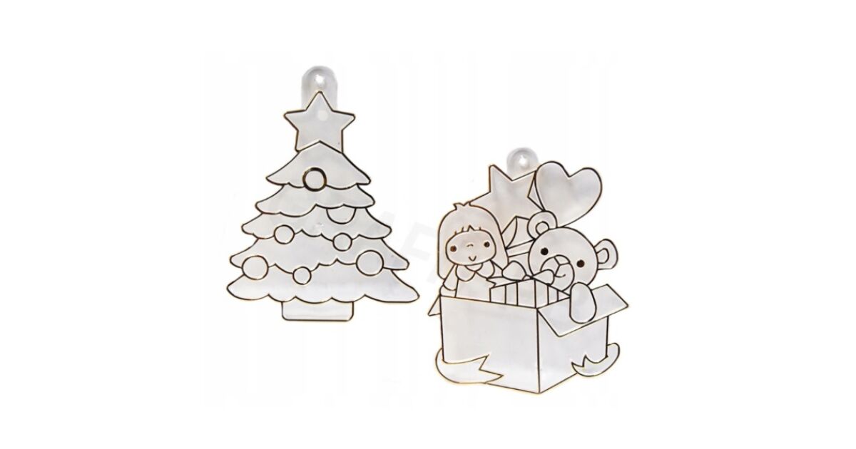 Karácsonyi üvegfesték készlet AMOS Glass Deco Sun Deco Christmas, 6x10 ...
