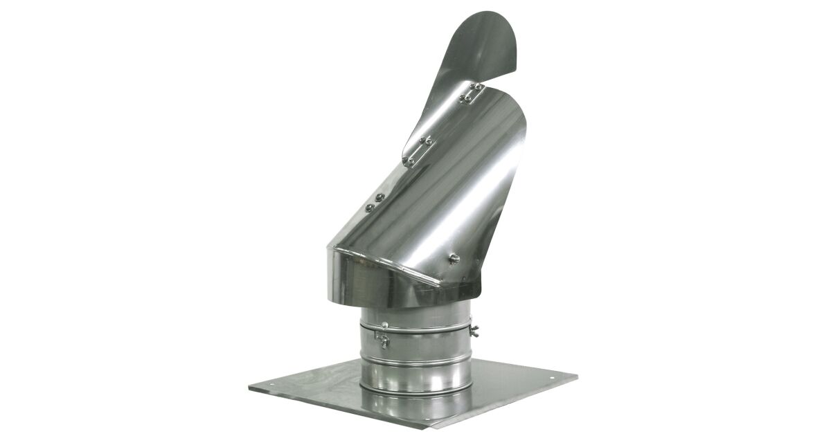 300mm Chimney Cowl Fin Design Anti Downdraught Flue Air Extraction with ...