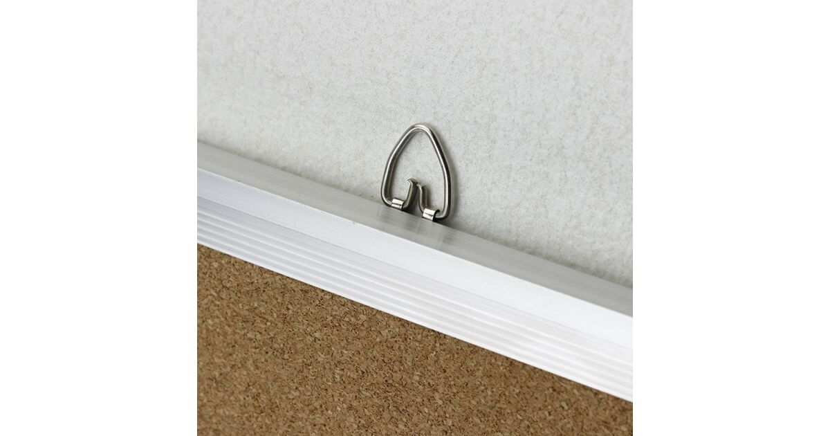 Panou tabla pluta, rama din aluminiu, 60x90 cm, fixare perete | Pepita.com