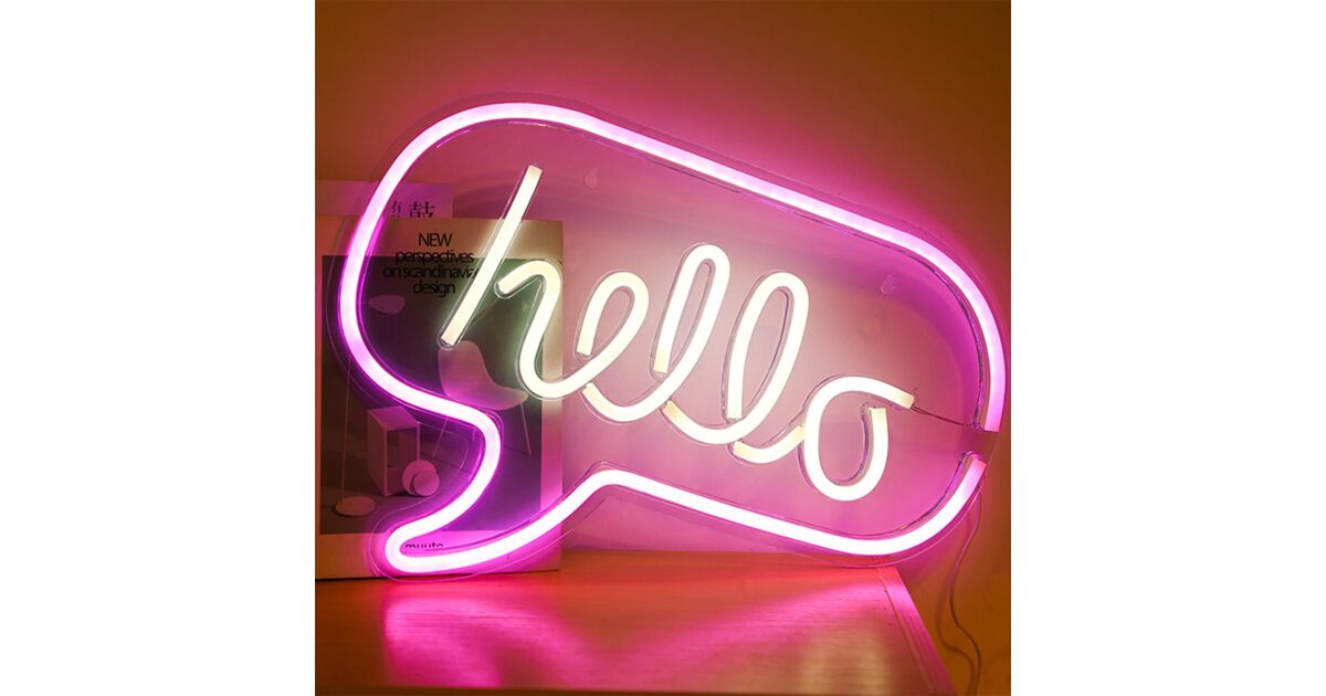 HELLO Neon LED Lámpa | Pepita.hu
