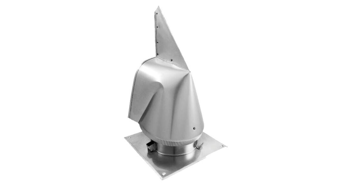 150mm Steel Chimney Cowl Rotating Flue Cap Square Base CHCH | Pepita.hu