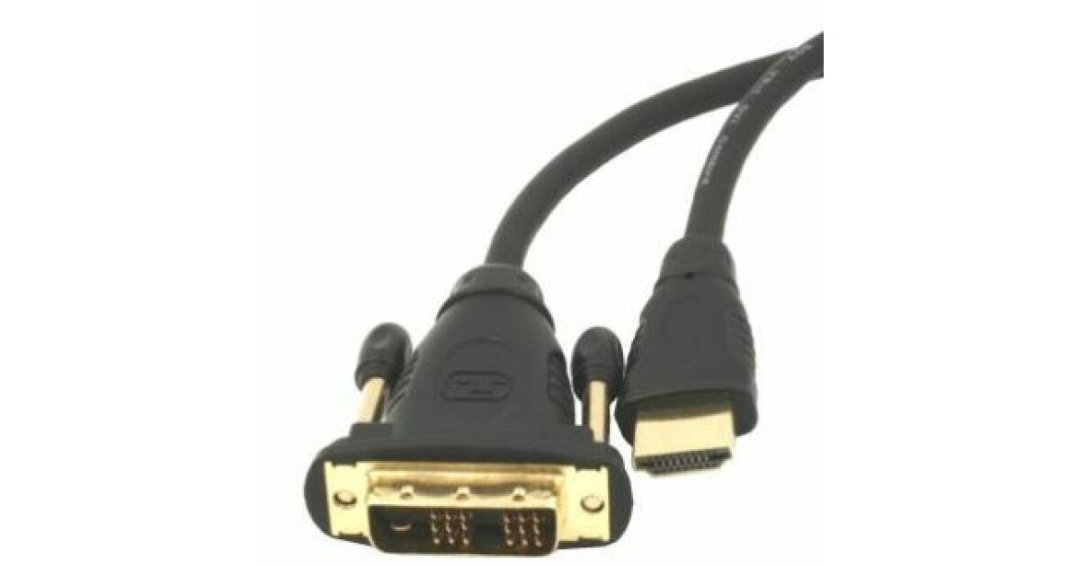 Gembird HDMI / DVI apa-apa kábel aranyozott csatlakozóval, 4.5m, bulk ...