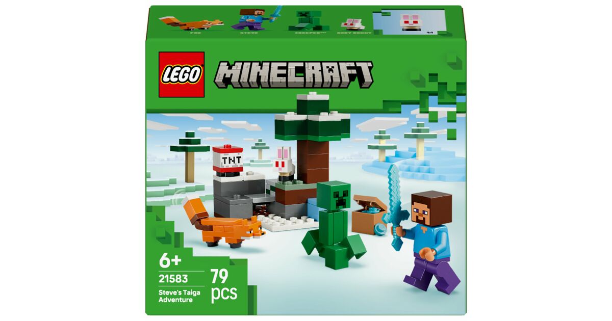 LEGO® Minecraft® Steve's adventures in Taiga 21583 | Pepita.com