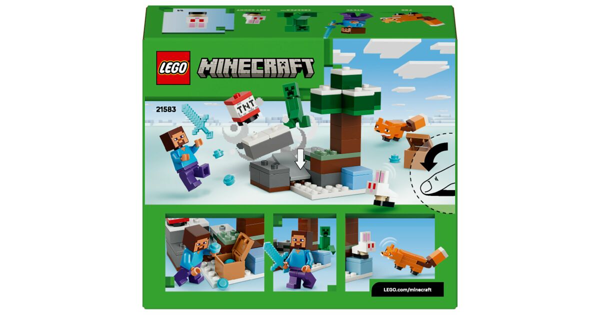 LEGO® Minecraft® Steve's adventures in Taiga 21583 | Pepita.com