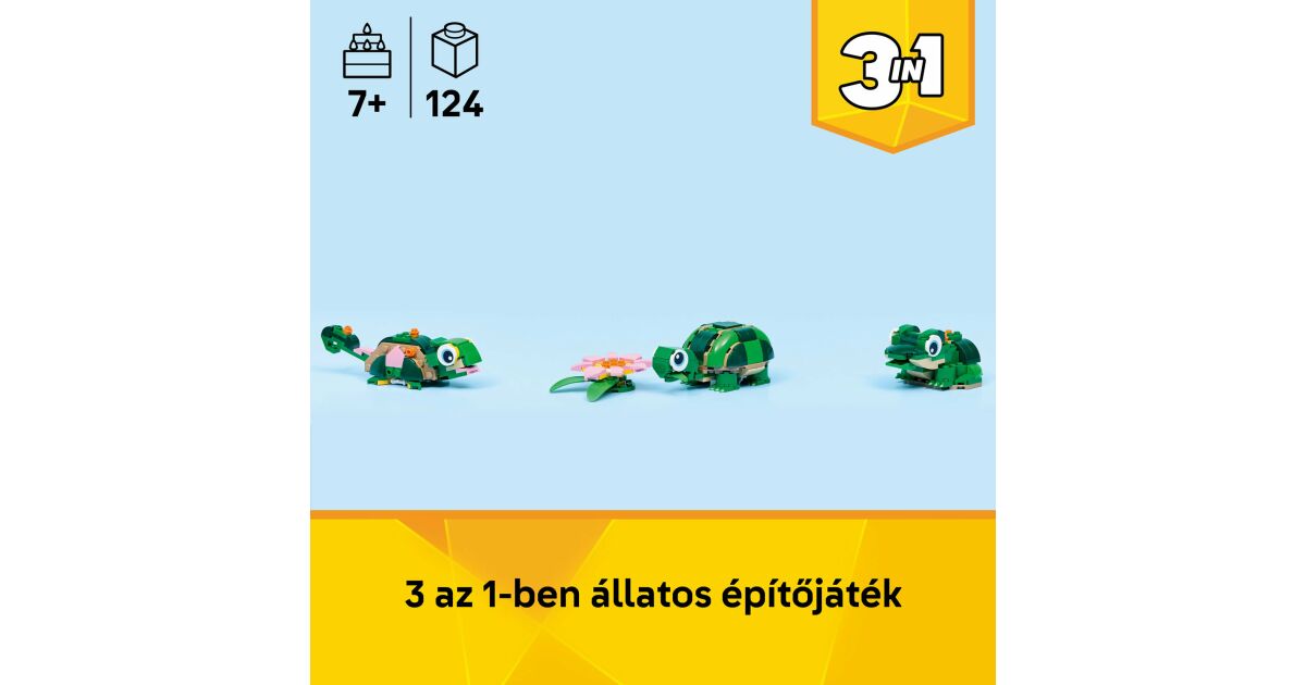 LEGO® LEGO Creator Țestoasă cu o floare de nufăr 31377 | Pepita.com