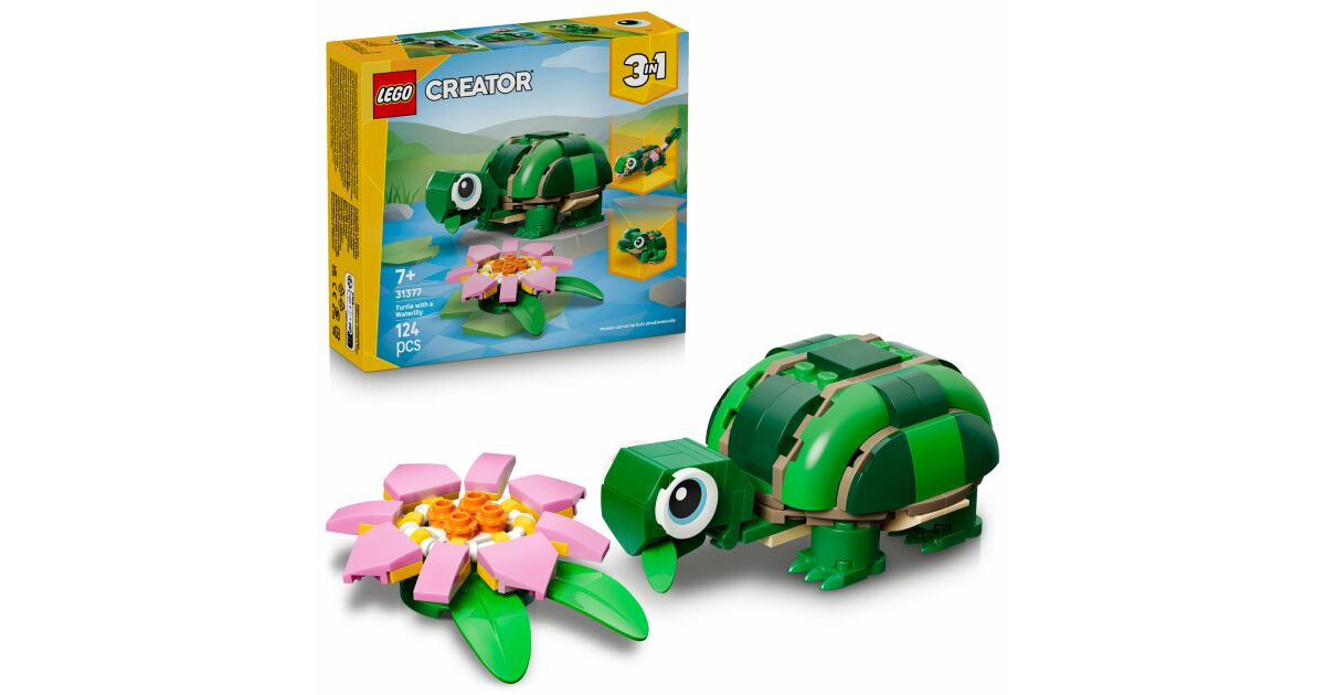 LEGO® LEGO Creator Țestoasă cu o floare de nufăr 31377 | Pepita.com
