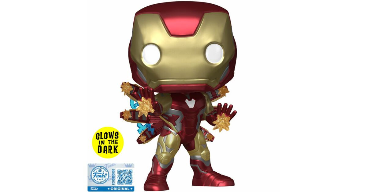 Funko POP! Marvel Infinity Saga: Iron Man Glows in the Dark Special ...