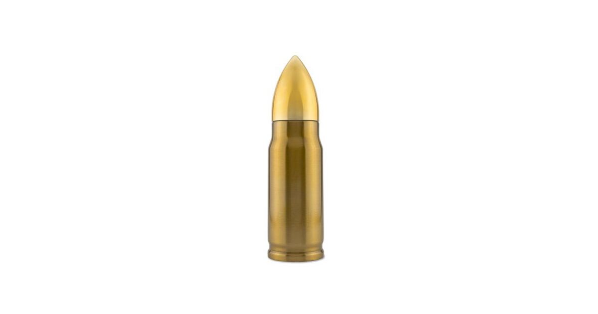 Froster Bullet Brass Dupla falú Puska golyó formájú Termosz 300ml - Réz ...