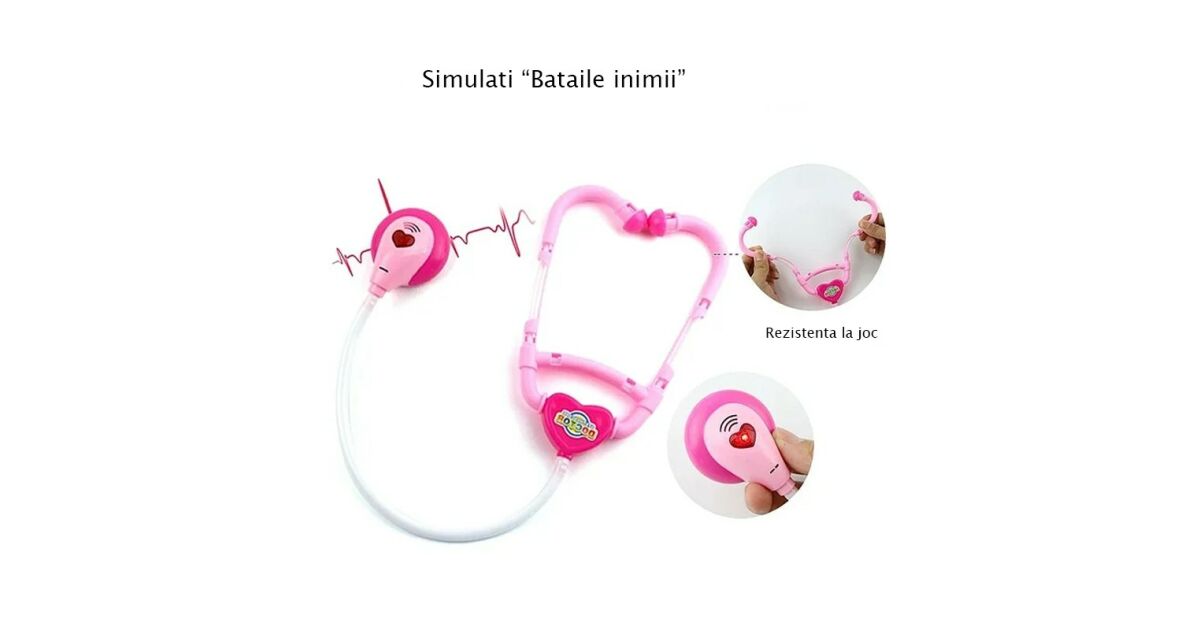 Trusa medicala cu 73 de accesorii pentru copii, ambulanta interactiva ...
