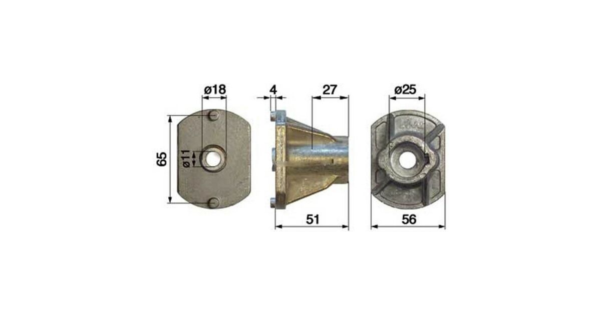 Držiak na nože Castelgarden 25,4mm, srdce 54mm | Pepita.com