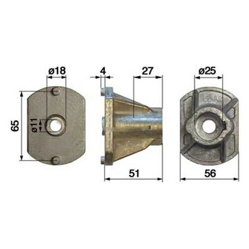 Držiak na nože Castelgarden 25,4mm, srdce 54mm | Pepita.com