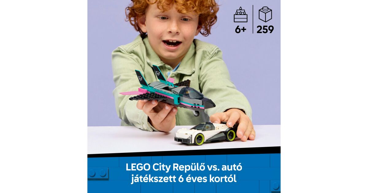 LEGO® City Plane vs. Car 60489 | Pepita.com