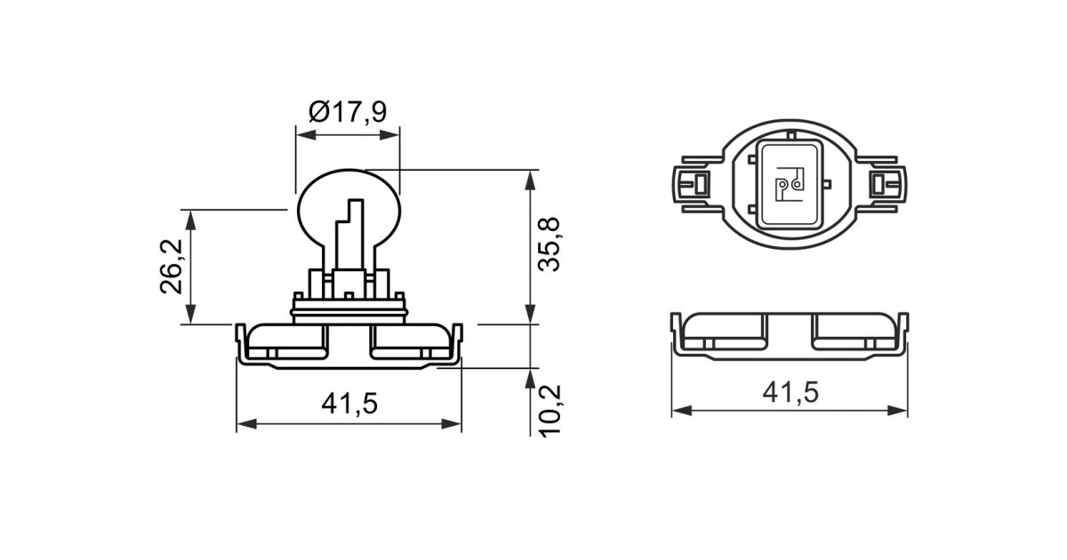 BEC 12V PS19W 19W REINES LICHT BOSCH | Pepita.com