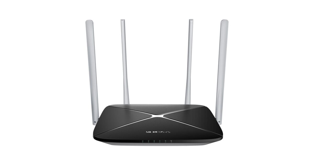 Mercury AC1200 4-Port 867 MBit/s Modem + WLAN Router | Pepita.com