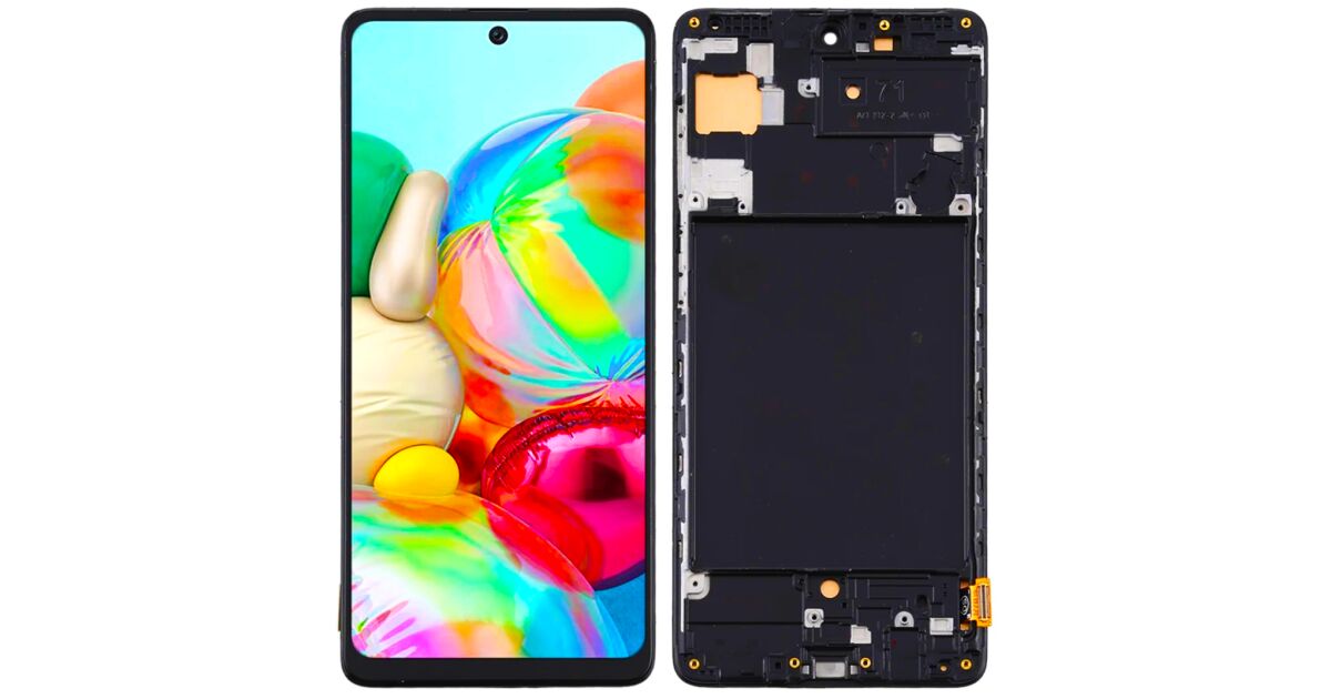 LCD Kijelző + Érintőképernyő Samsung Galaxy A71 SM-A715F Beépített ...