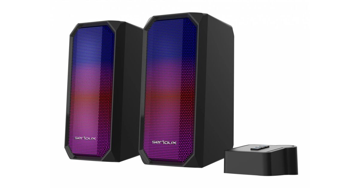 Boxe gaming 2.0 Serioux Kyro RGB, Functie Dual Mode Bluetooth, | Pepita.com