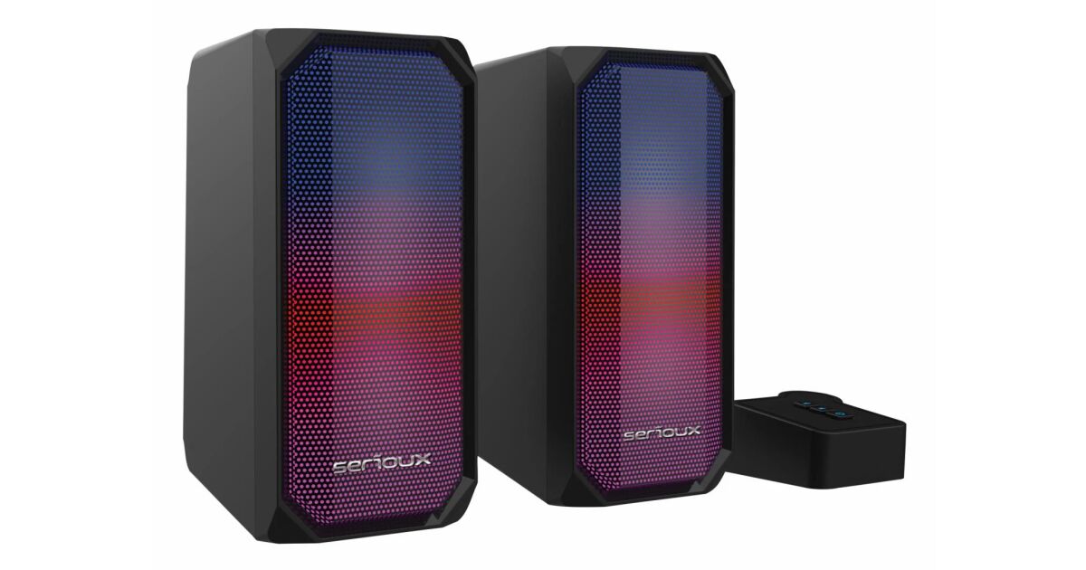 Boxe gaming 2.0 Serioux Kyro RGB, Functie Dual Mode Bluetooth, | Pepita.com