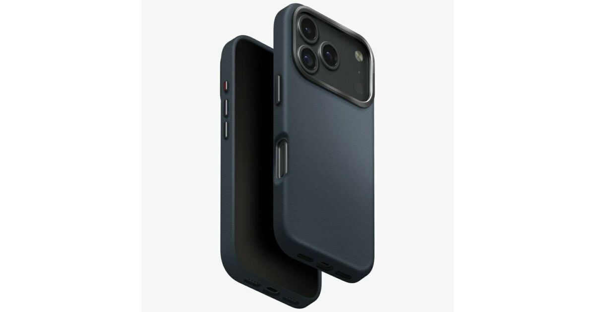 Uniq Lyden Apple iPhone 17 Pro MagSafe huscă din piele, albastru ...