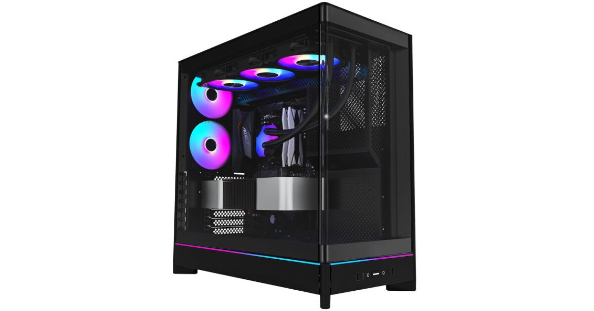 Számítógépház Montech HS02 PC Ház, Midi-Tower, ATX, Edzett Üveg, ARGB ...