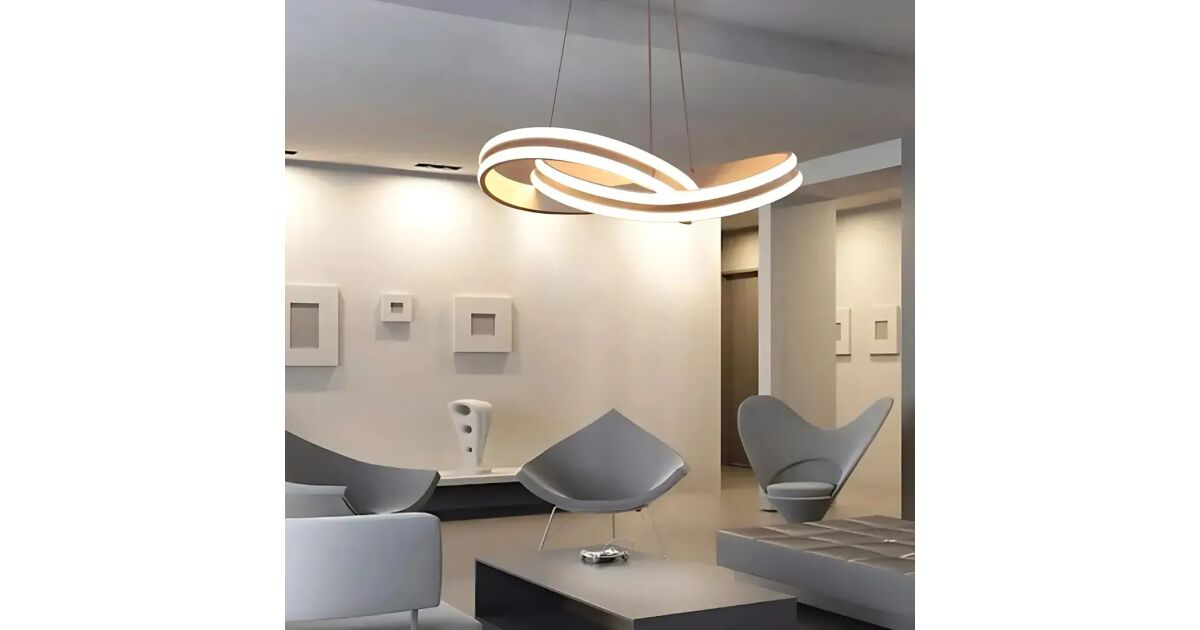 LED függeszték távirányítóval INFINITY LOOP 120W, Hideg/Meleg/Semleges ...