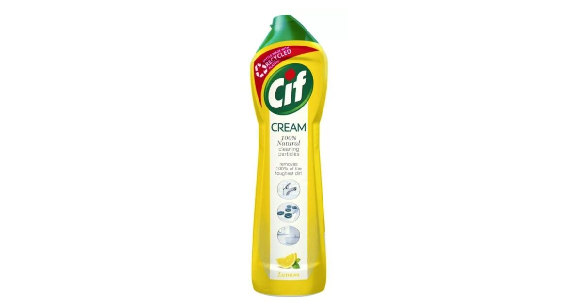 Reinigungs-Set für Küche & Bad: Cif Scheuermilch Lemon 750ml + Domestos ...