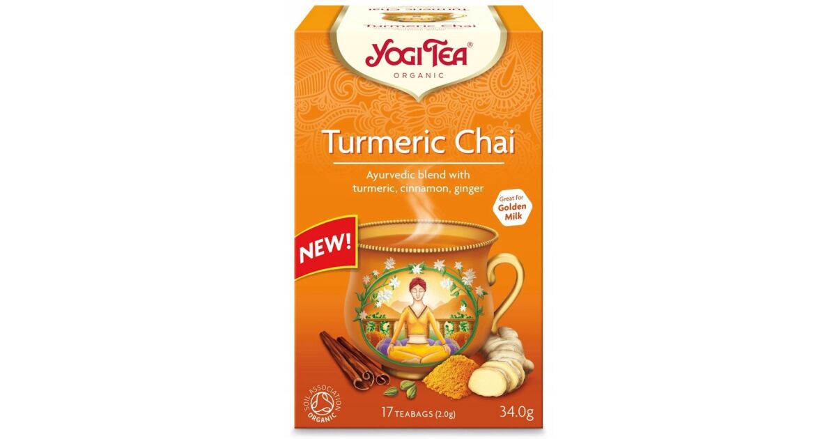 ARANY CHAI TEA KURKUMÁVAL BIO CHAI (17 x 2 g) 34 g YOGI TEA | Pepita.hu