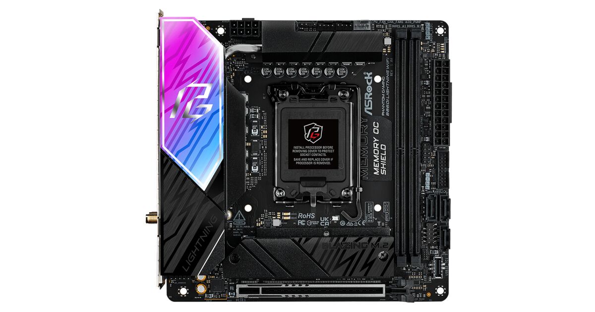 ASROCK B860i Lightning WiFi mini-ITX LGA1851 DDR5 alaplap | Pepita.hu