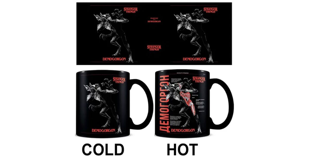 Stranger Things 4 (Anatomy of a Demogorgon) Heat Change Šálka | Pepita.com