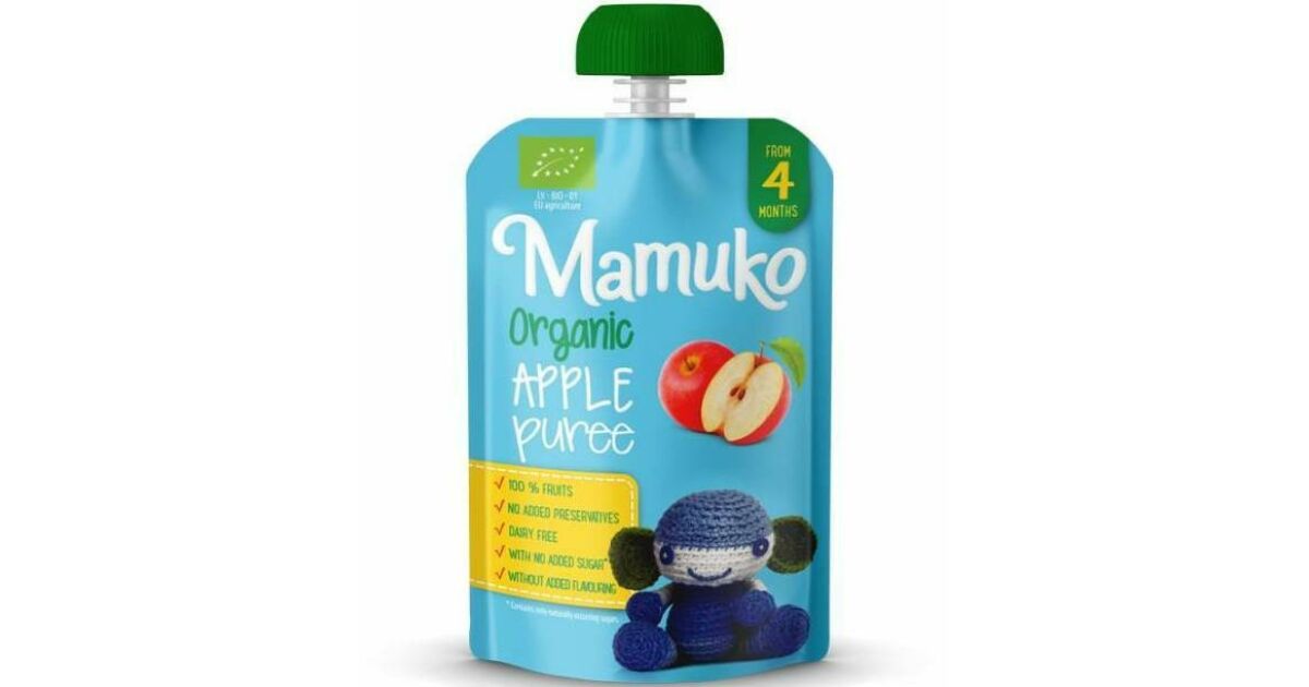 Piure de mere bio 100g Mamuko | Pepita.com