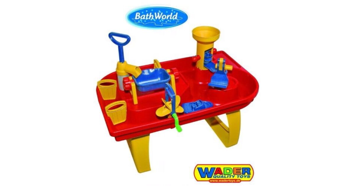 WADER Water World - asztal vízben való játékhoz és fürdéshez - Piros ...