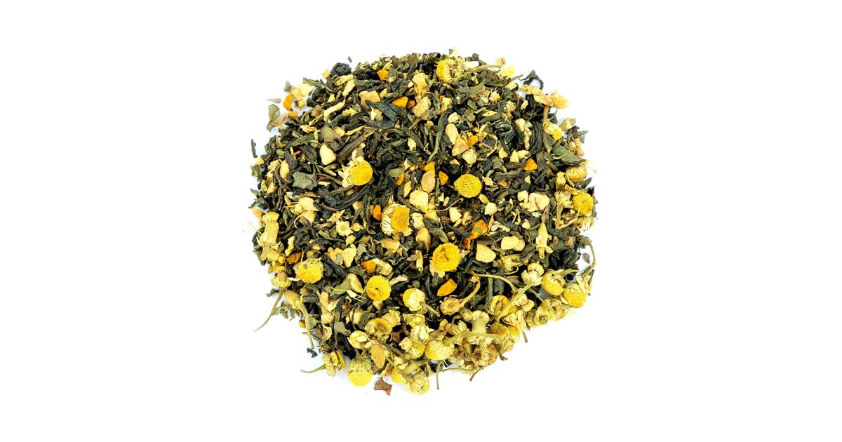 Ceai verde bio 20 plicuri, Alma Teas, Luxury, ghimbir si turmeric, 40 g ...