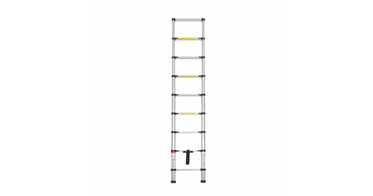 Scara din aluminiu cu 8 trepte Kraft&Dele, inaltime 2.6 m, 150 kg ...